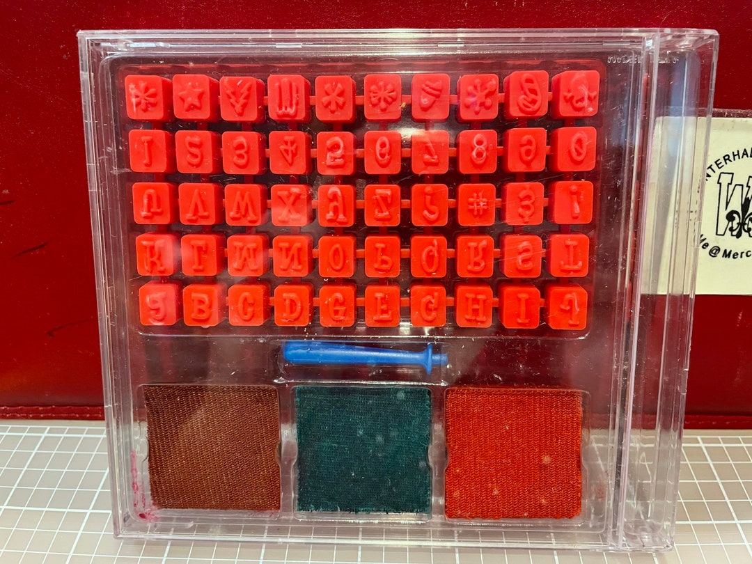 Alphabet and Numbers Stamps Set - Etsy