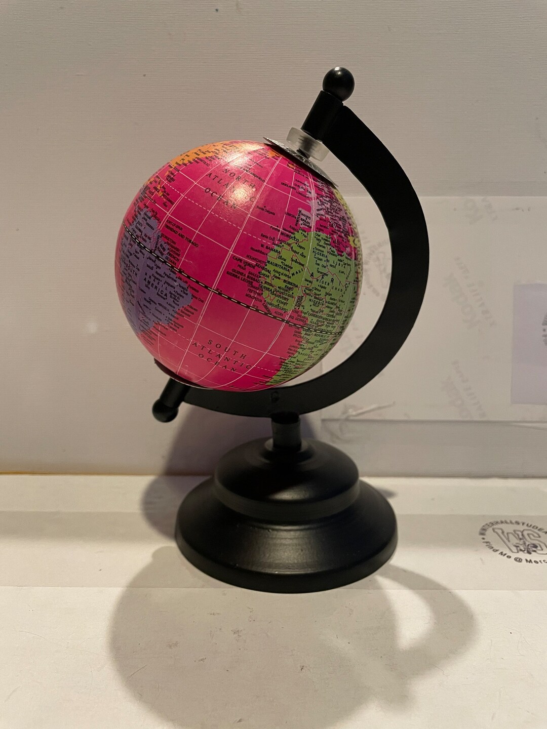 Mini World Globe 6.5 Tall - Etsy