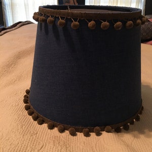Blue & Green Denim Boho Lampshade - Etsy