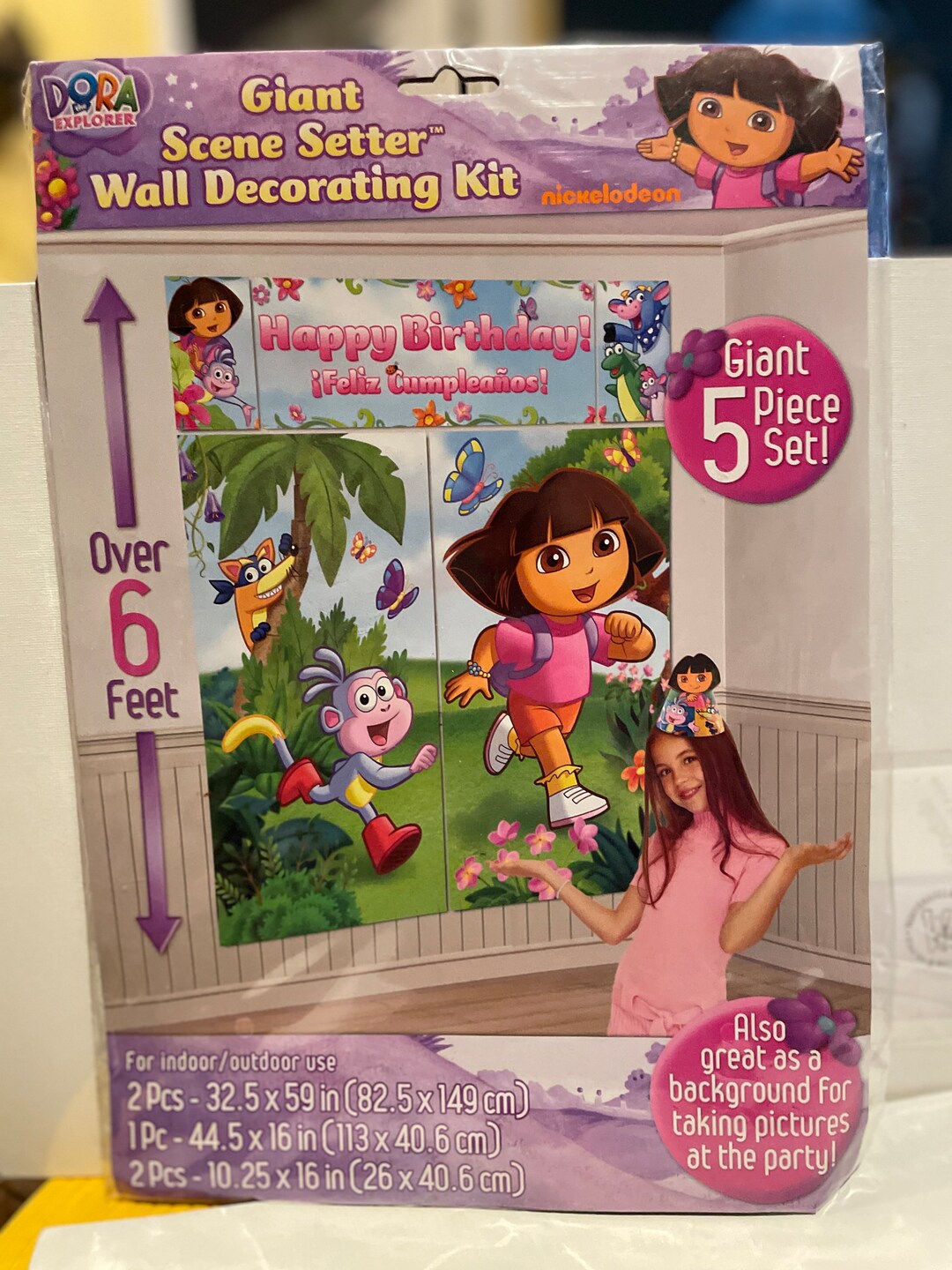 Dora the Explorer Wall Scene Happy Birthday - Etsy