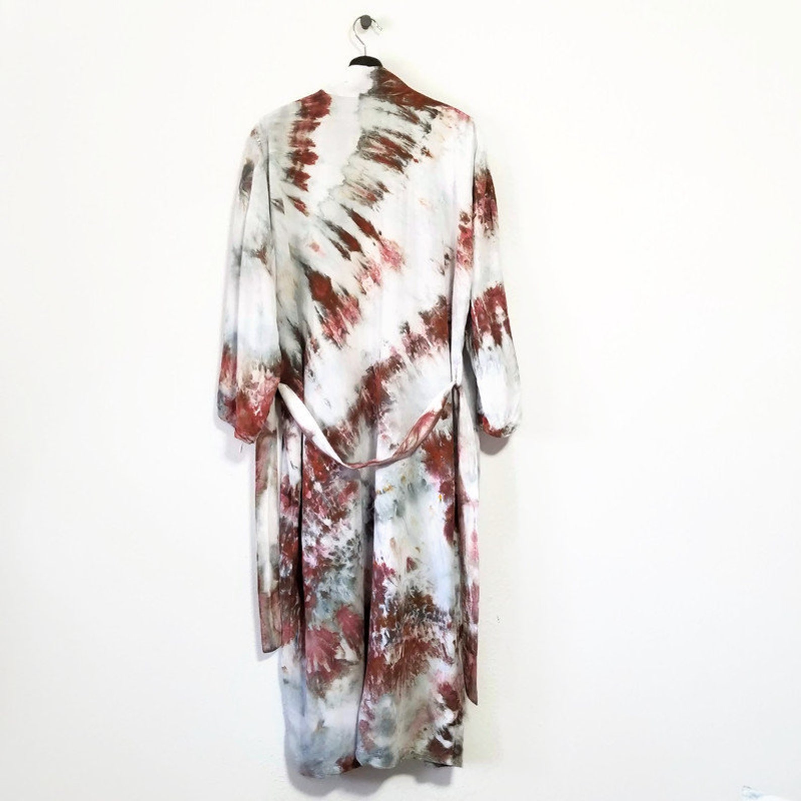 Women's Robe Hand Dyed in EARTH MOTHER Robe Boheme Chic | Etsy