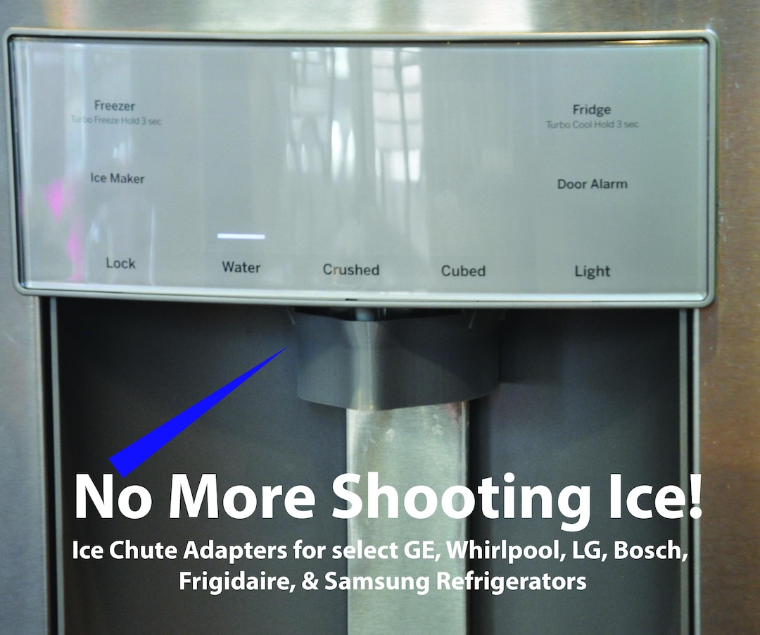 Ice Dispenser Chute Adapter (funnel Shield) for GE Whirlpool Samsung ...
