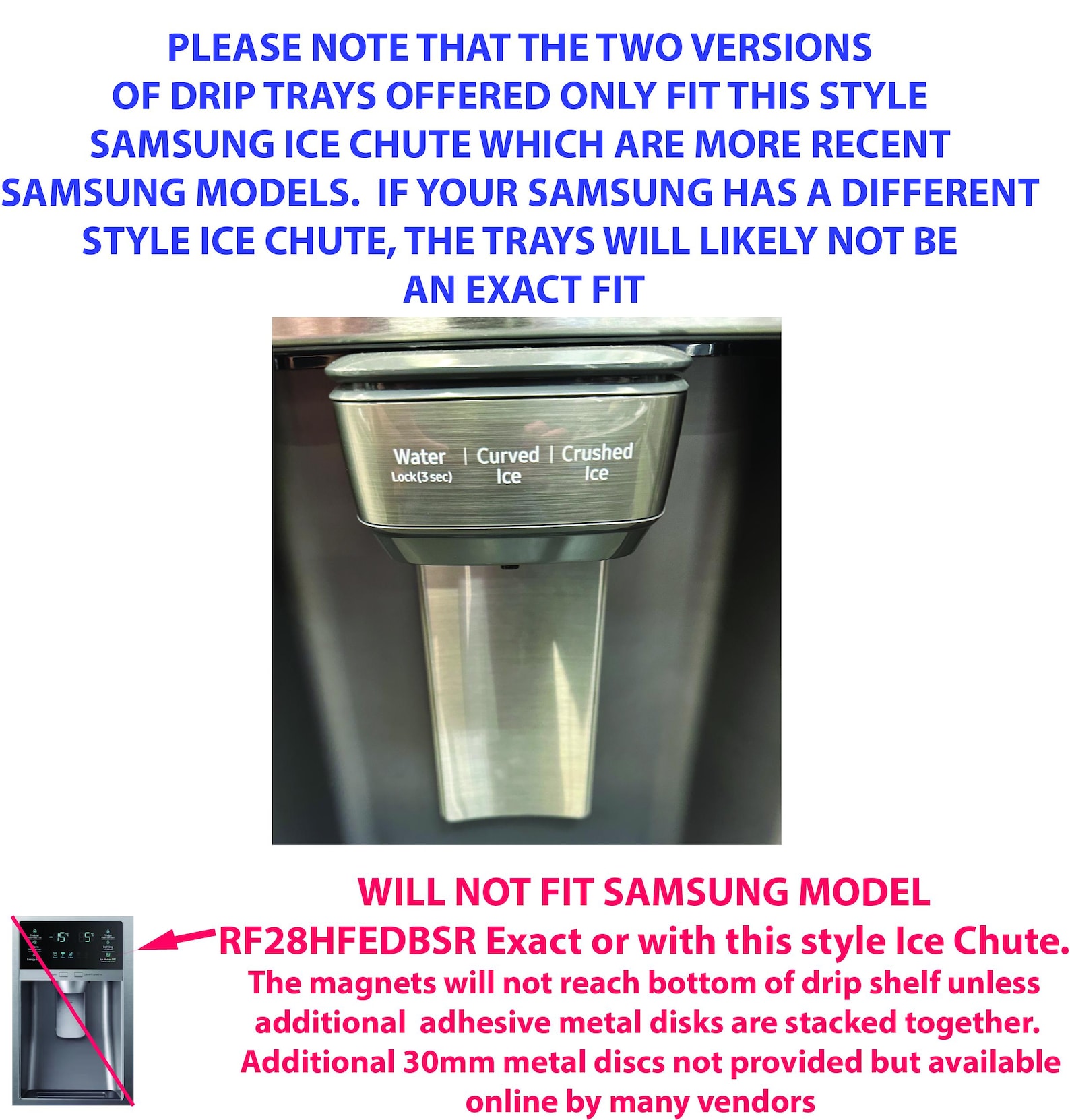 Custom Exact Fit Drip Tray Catchers for Select Samsung Refrigerators - Etsy