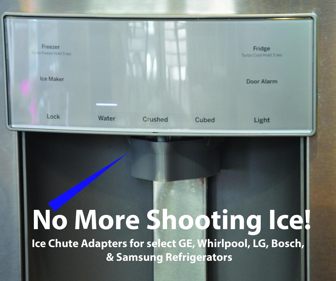 Ice Dispenser Chute Adapter (funnel Shield) for GE Whirlpool Samsung ...
