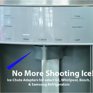 Ice Dispenser Chute Adapter funnel Shield for GE Whirlpool Samsung ...