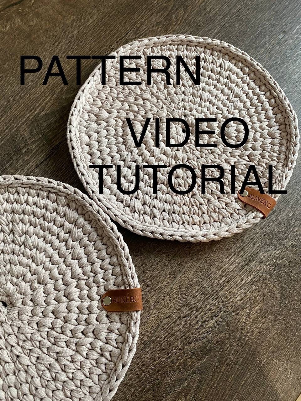 Crochet Placemat Pattern Video Tutorial Table Setting - Etsy