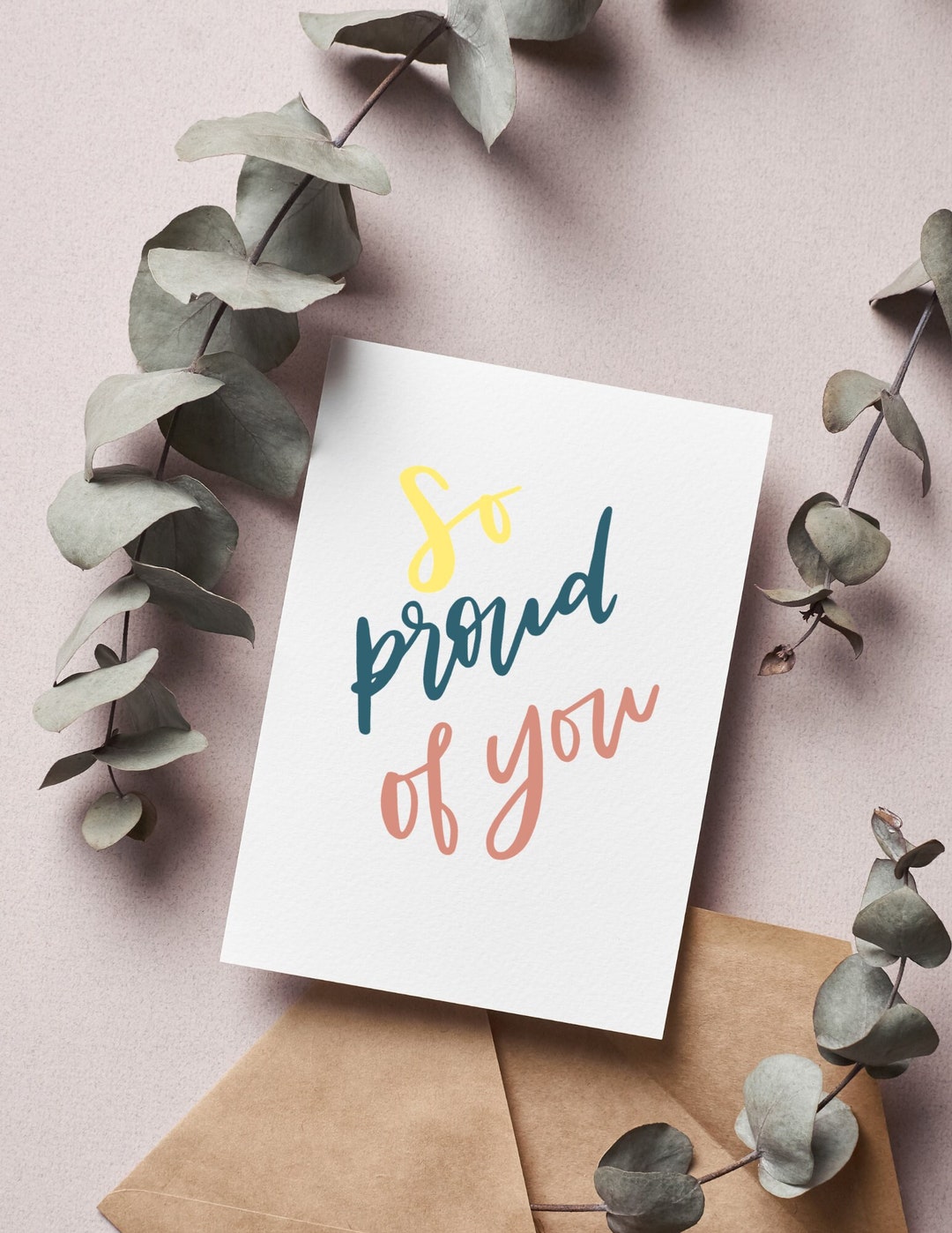 So Proud of You Card | Blank Congratulations Card | Graduation Greeting ...