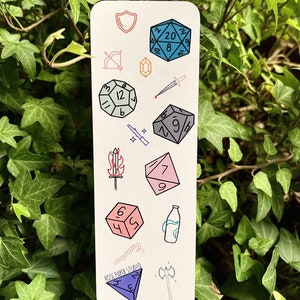 Dungeons and Dragons Bookmark | Handmade Bookmark | Dnd Gifts ...