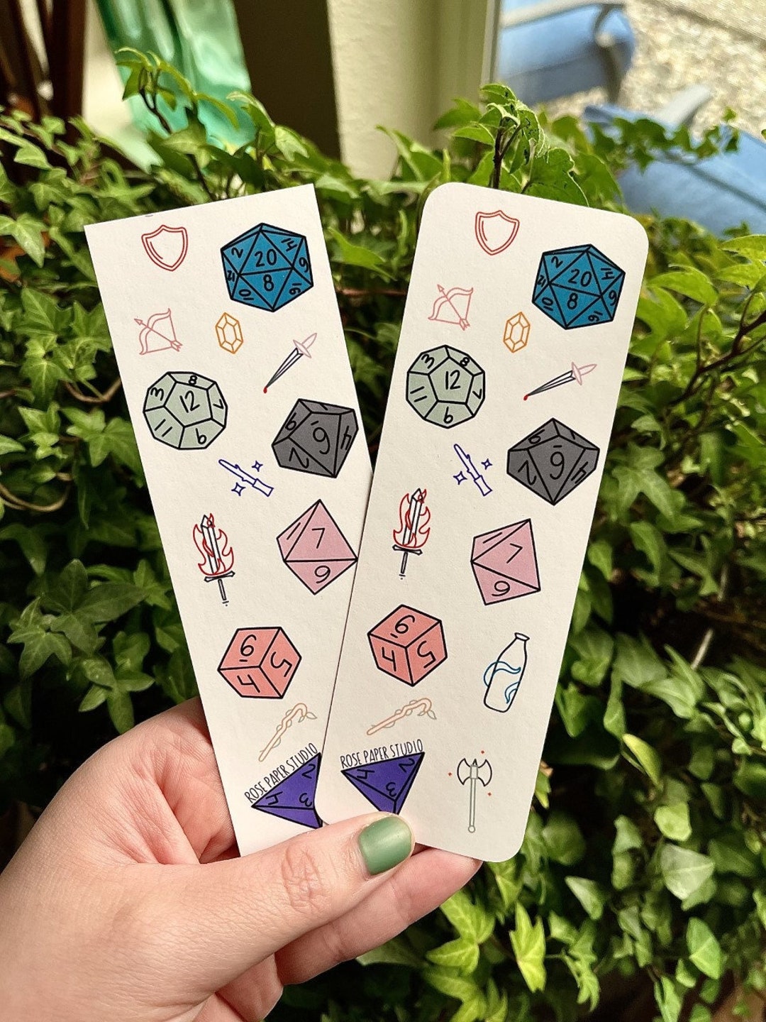 Dungeons and Dragons Bookmark | Handmade Bookmark | Dnd Gifts ...
