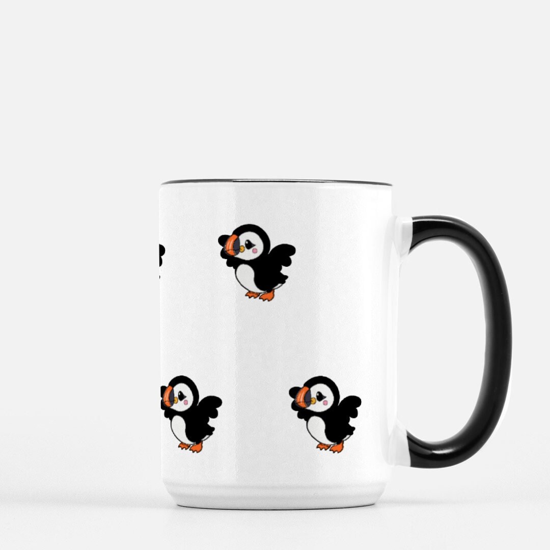 Delightful Puffin Deluxe Coffee Mug | Cozy Tea Cup | Cozy Homeware ...