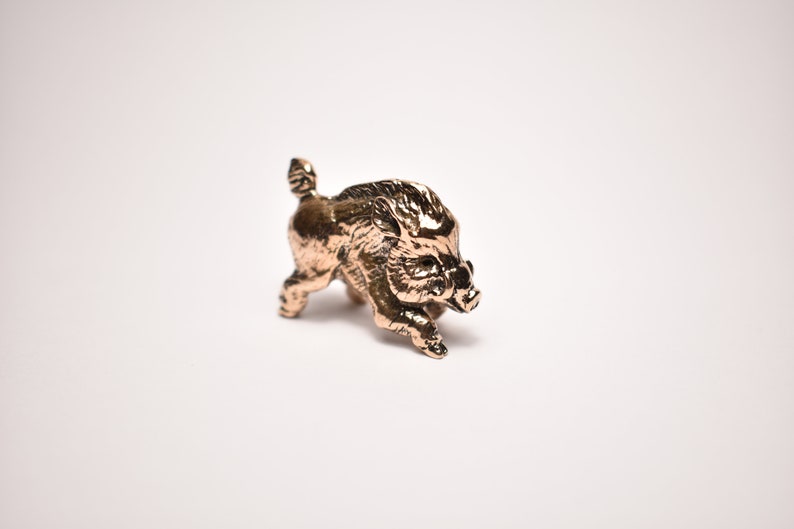 Bronze Wild Boar Figurine Bronze Miniature Wild Boar - Etsy