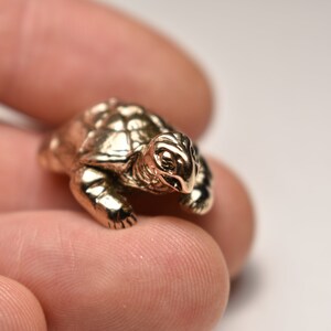 Bronze Turtle Figurine - Bronze Miniature Turtle - Bronze Animal ...
