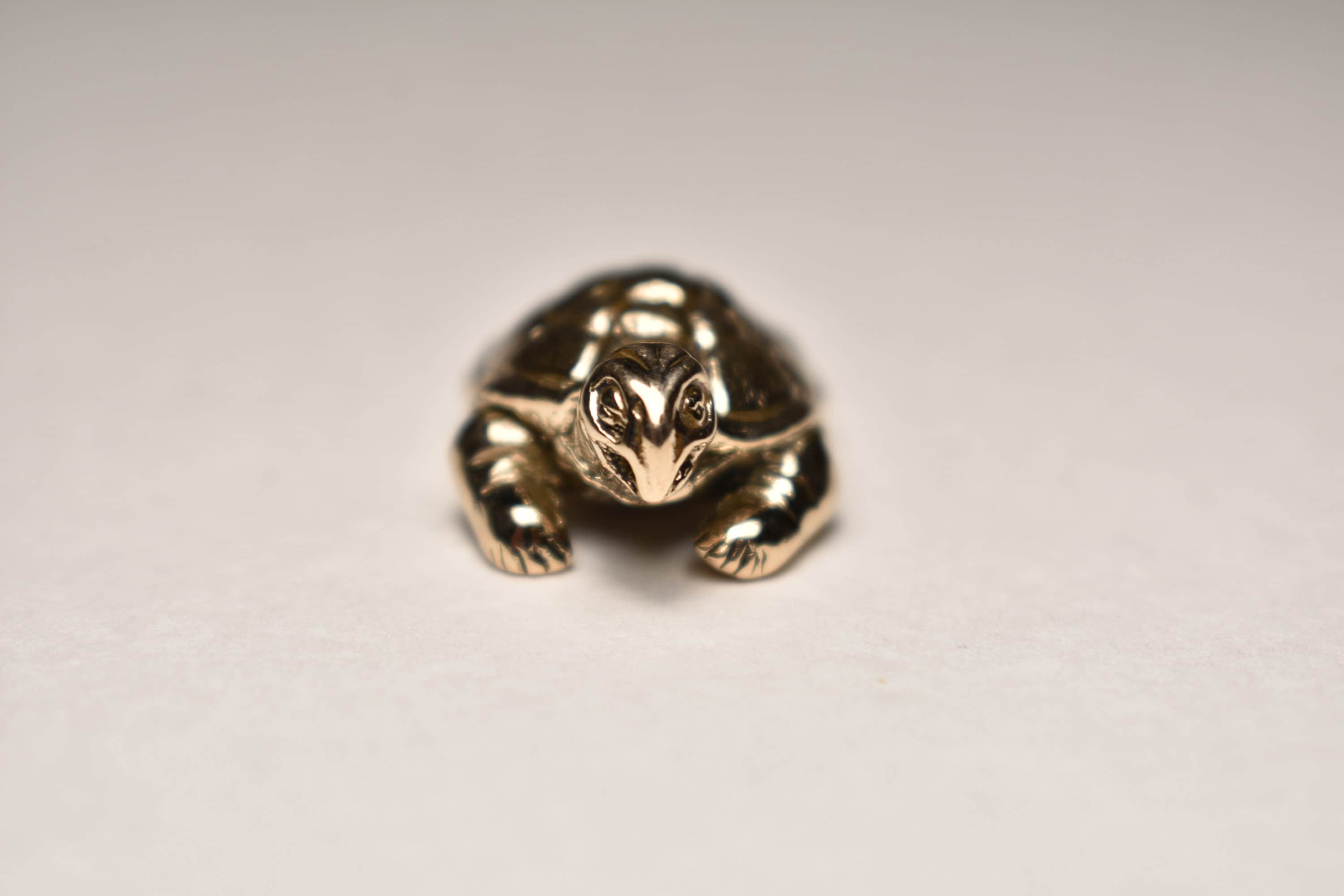 Bronze Turtle Figurine - Bronze Miniature Turtle - Bronze Animal ...