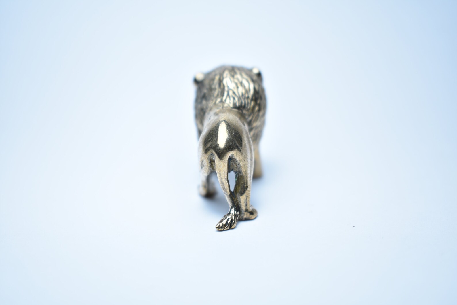 Bronze Miniature Lion Bronze Figurine Lion Collectible Figurine Netsuke ...