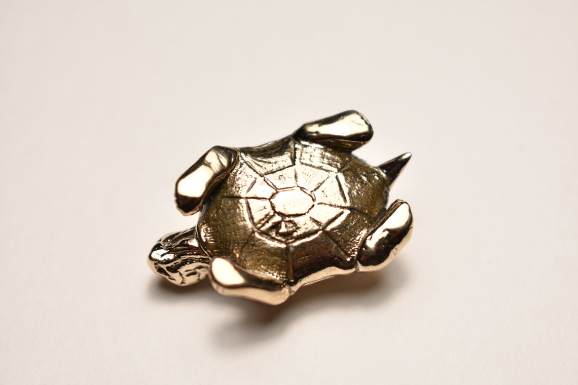 Bronze Turtle Figurine - Bronze Miniature Turtle - Bronze Animal ...
