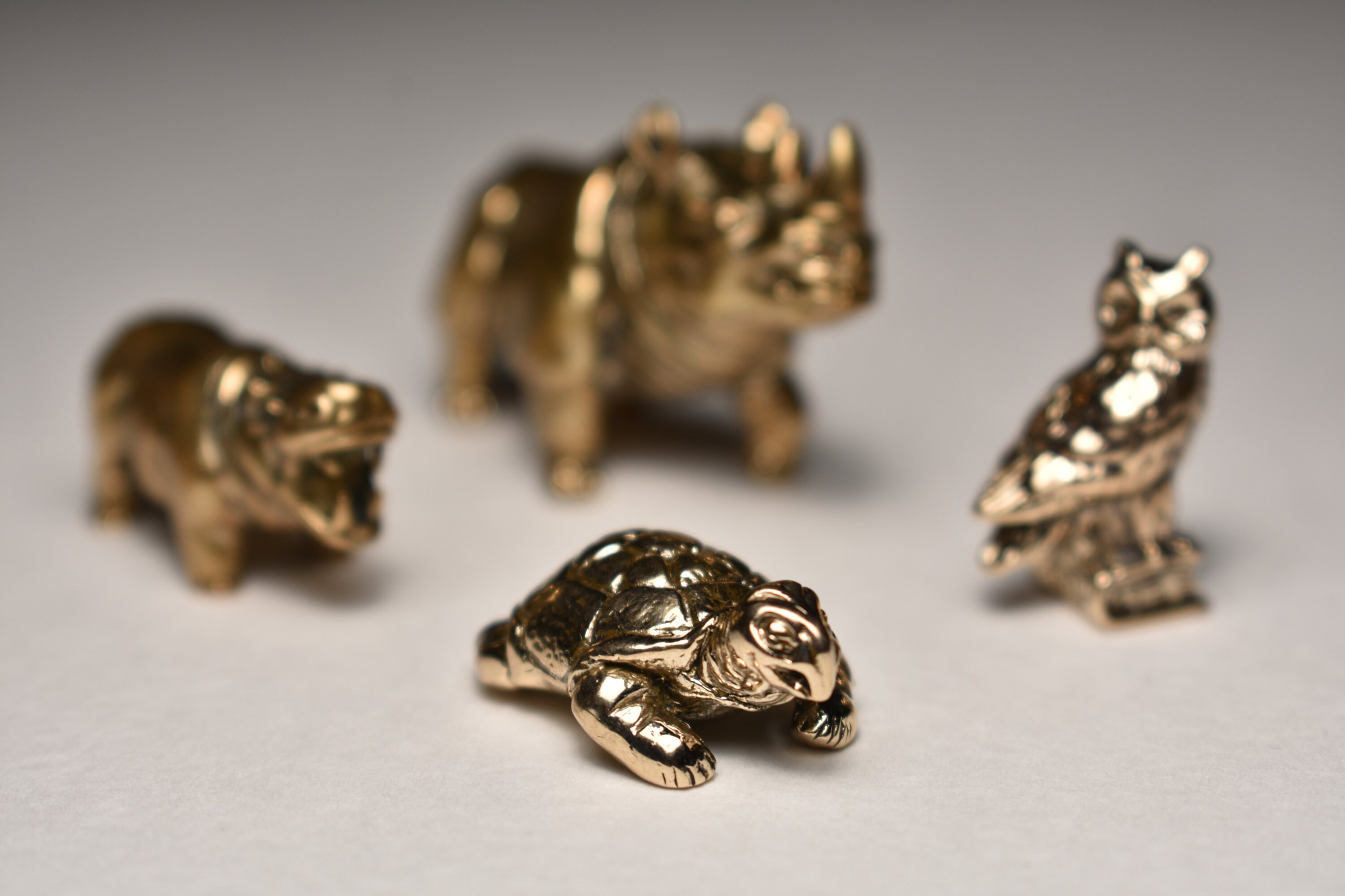 Bronze Turtle Figurine - Bronze Miniature Turtle - Bronze Animal ...