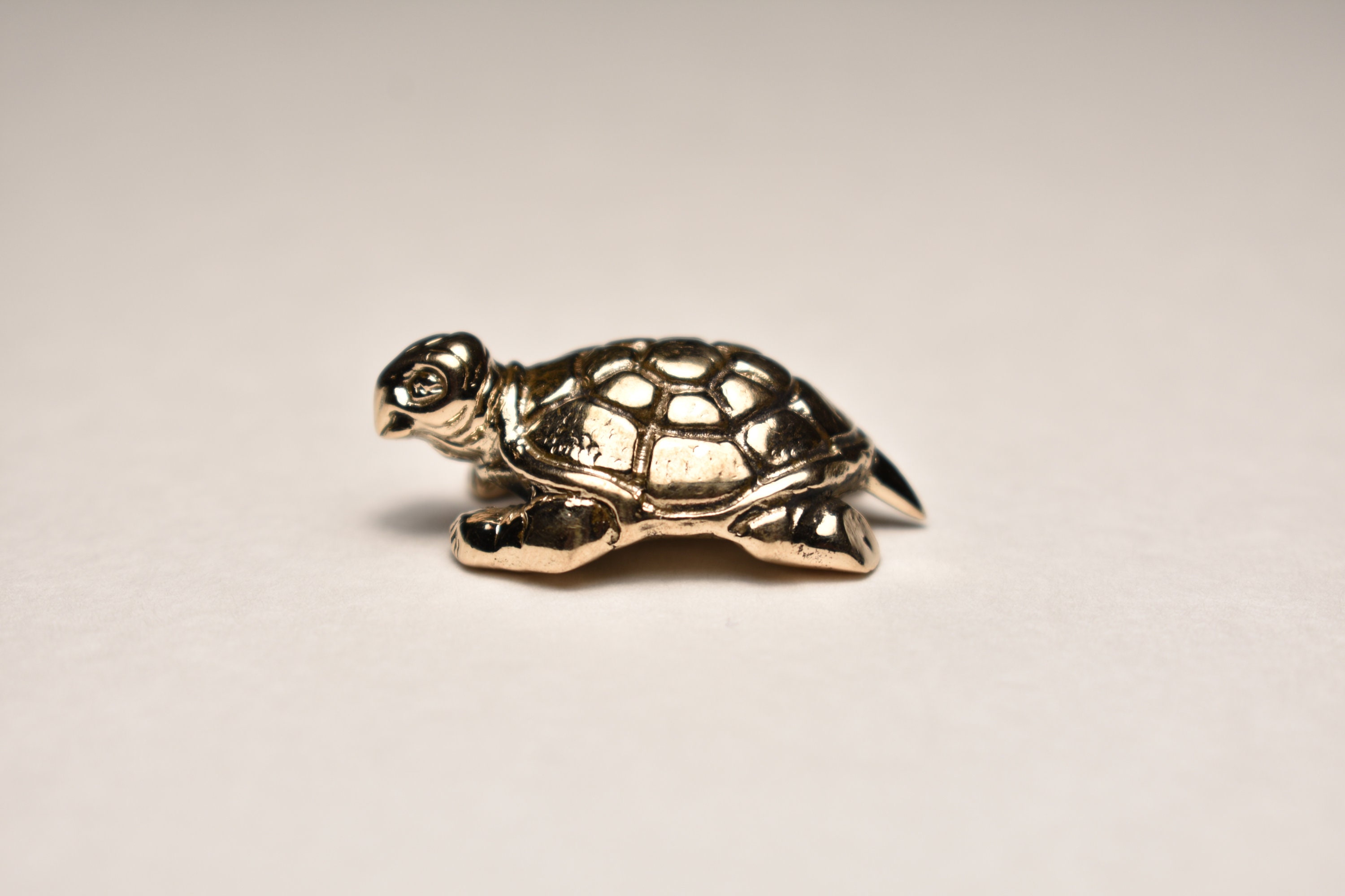 Bronze Turtle Figurine Bronze Miniature Turtle Bronze Animal Bronze ...