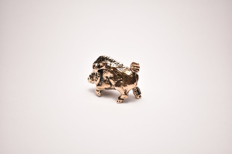 Bronze Wild Boar Figurine Bronze Miniature Wild Boar - Etsy