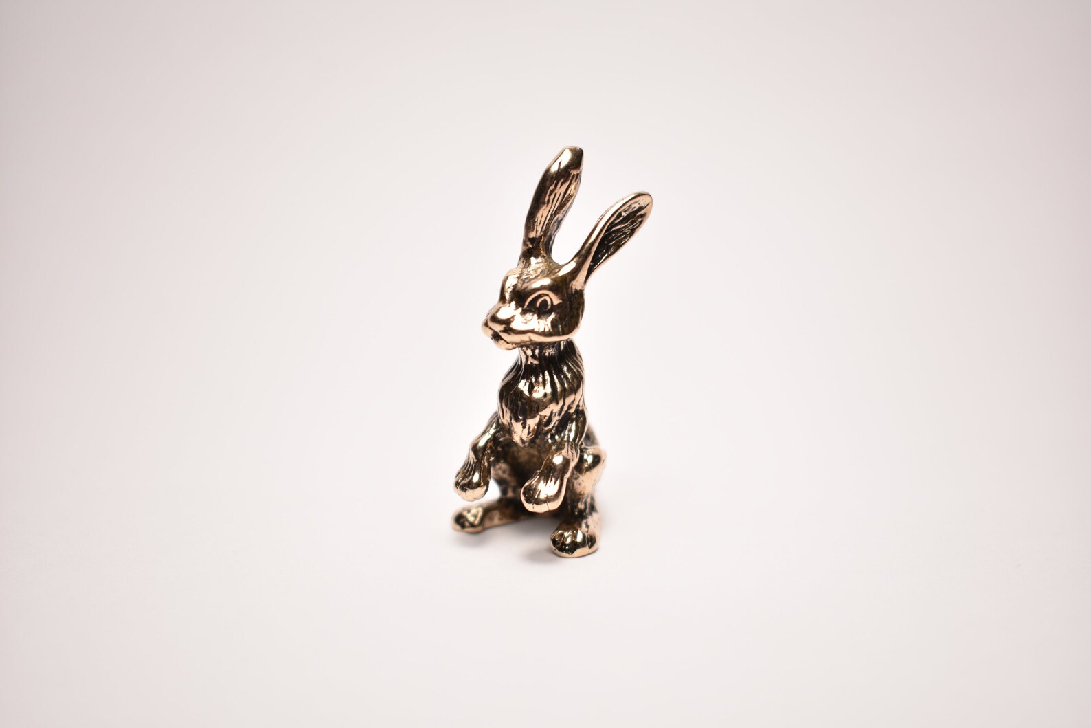 Bronze Rabbit Figurine - Bronze Miniature Rabbit - Bronze Animal ...