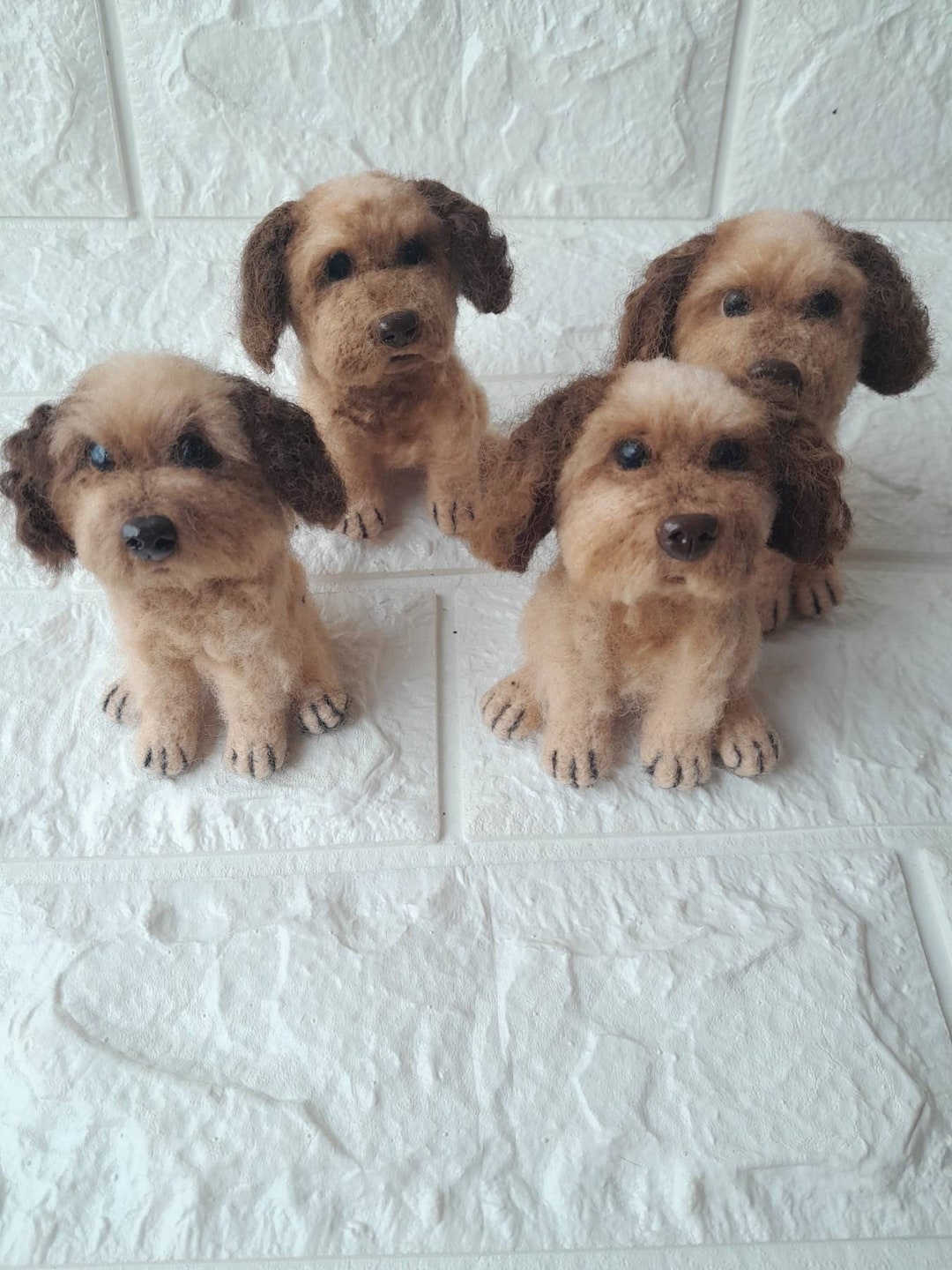 Needle Felted Dog,custom Order Dog, Miniature Dog Figure, Felted Puppy ...