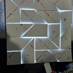 3d LED Wall Panels, Dimensional Accent Wall, Wall Decor, Modern Decor ...