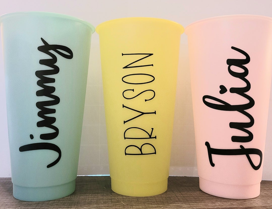 Personalized Color Changing Cups - Etsy