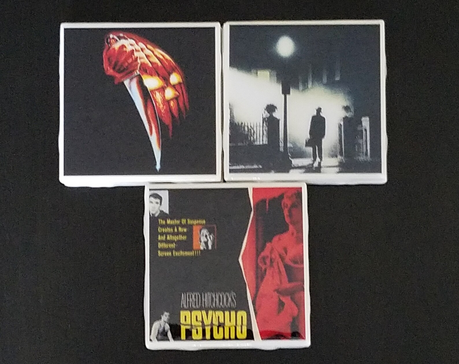 Classic Horror Movie Ceramic Coasters Set of 4 You Pick | Etsy