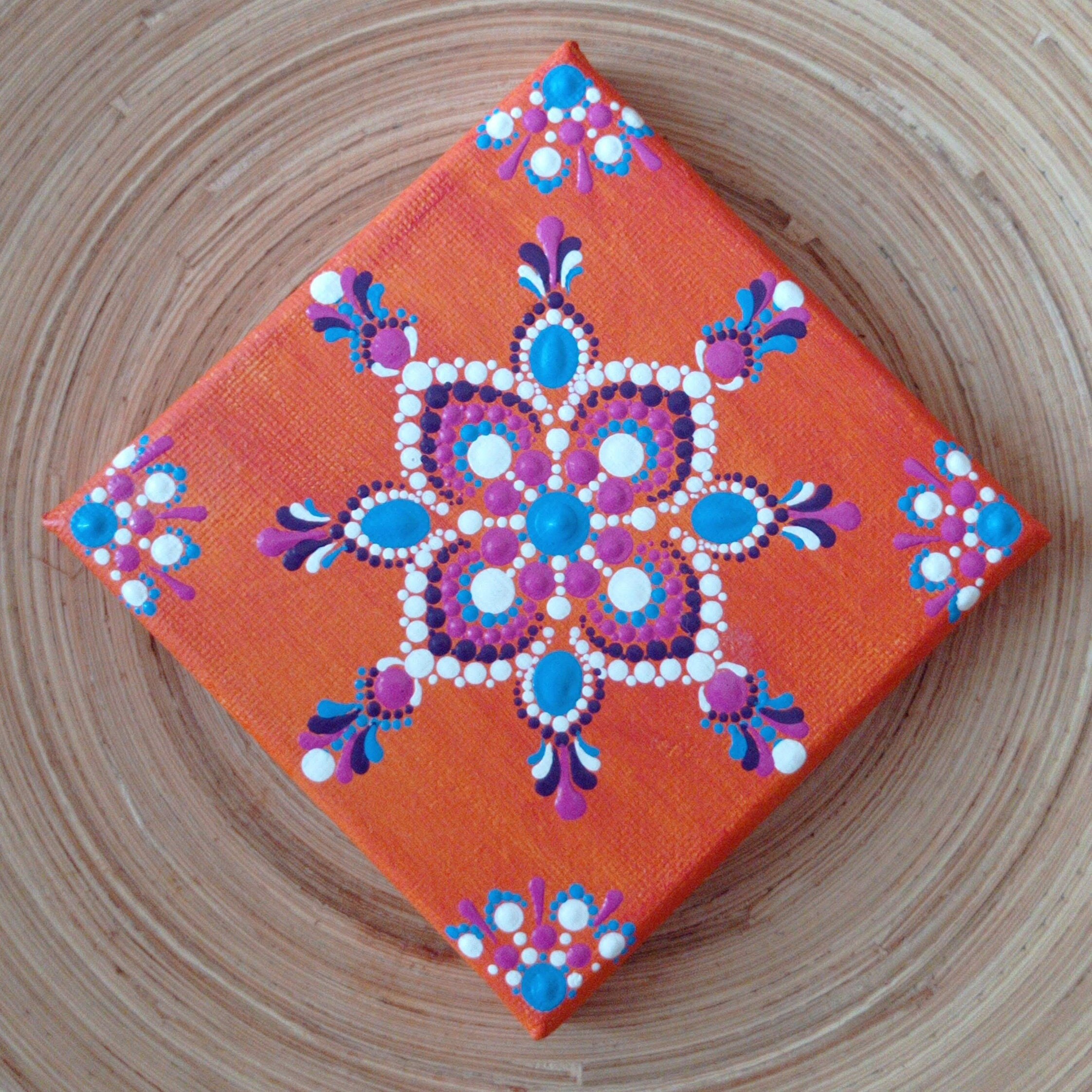 Mandala, 7 Chakras, Dots Art, Mandala Canvas, Mandala 4 Inch, Wall ...