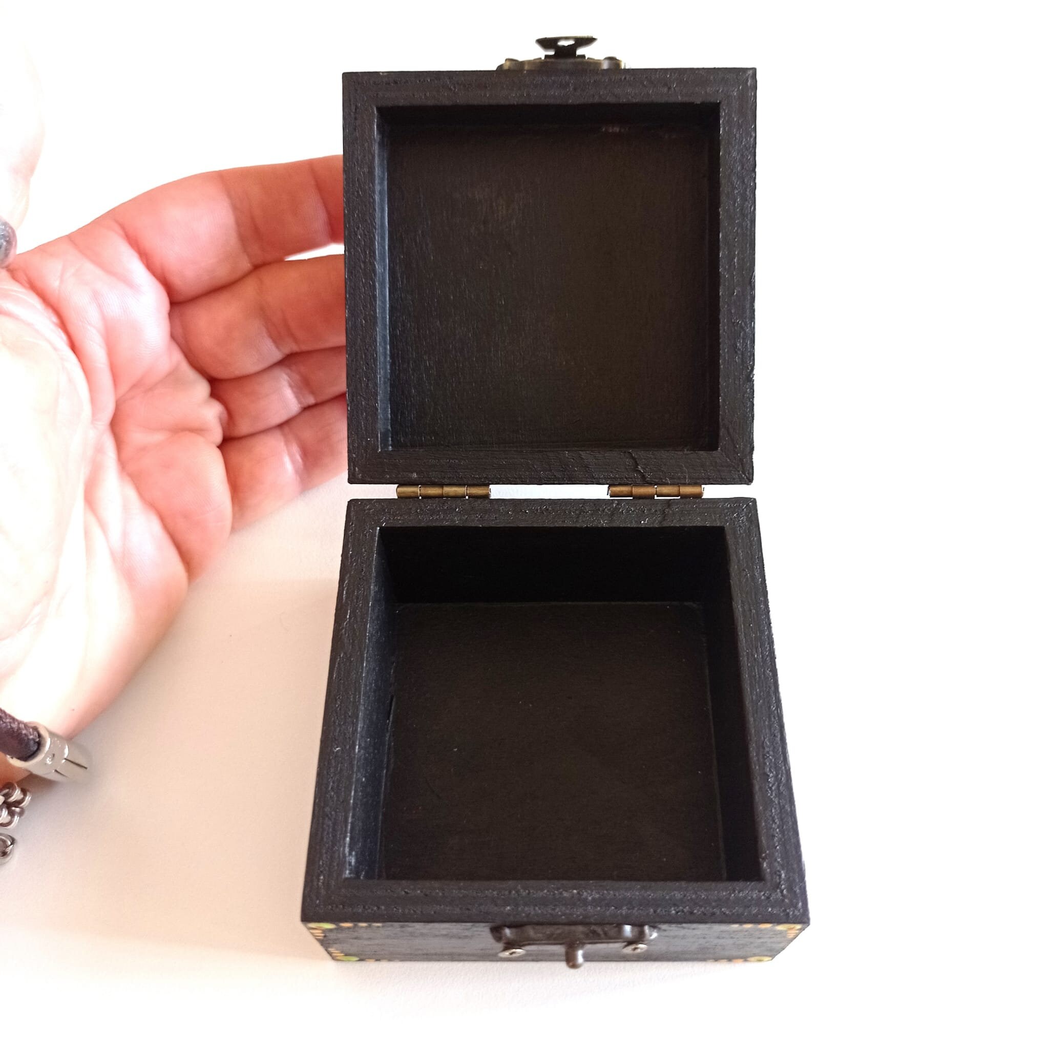 Dot Mandala Box, Painted Mandala Box, Mandala Trinket Box, Wooden ...