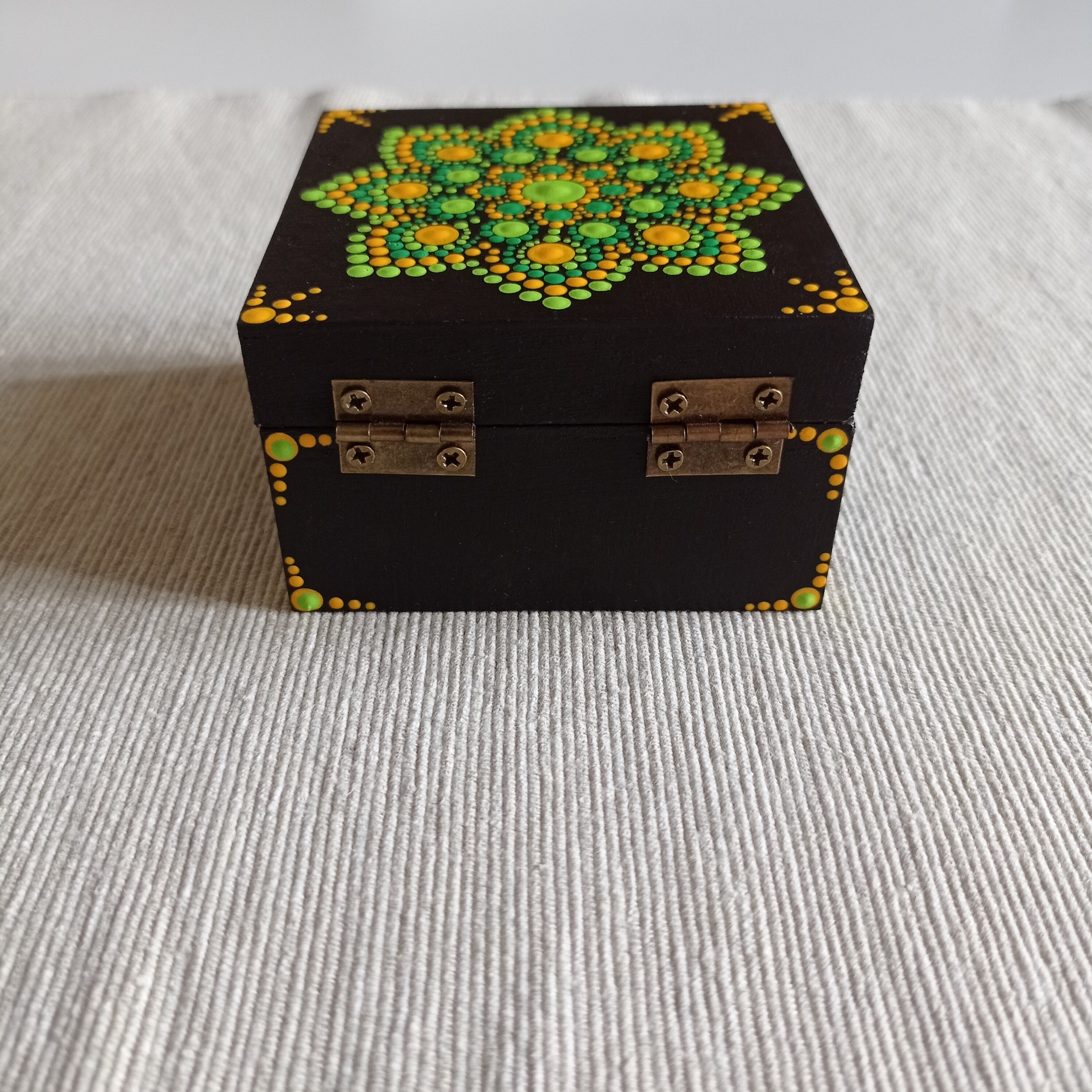 Dot Mandala Box Wooden Container Jewelry Box Small Wooden - Etsy