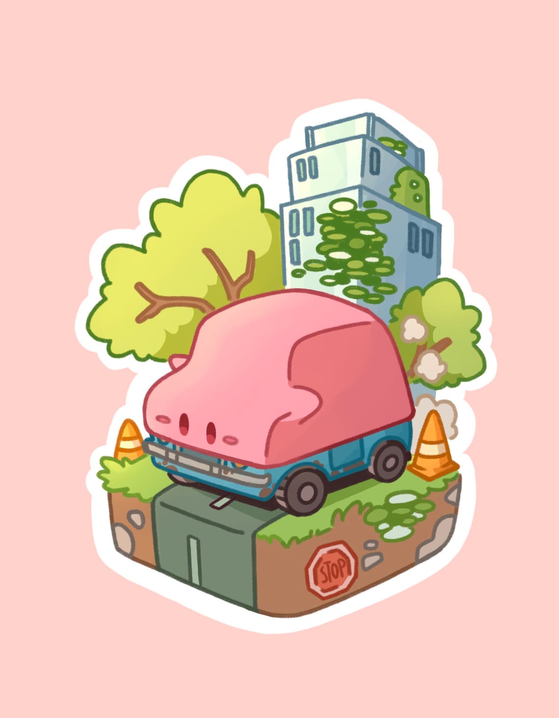 Kirby Karby Sticker - Etsy
