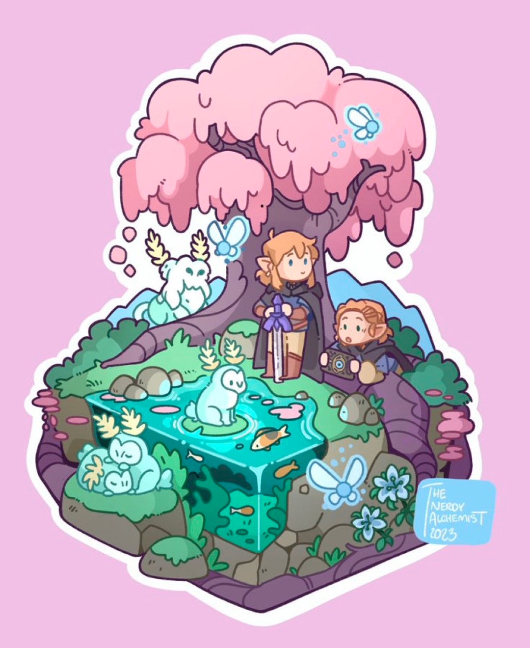 Zelda Satori Mountain Sticker - Etsy