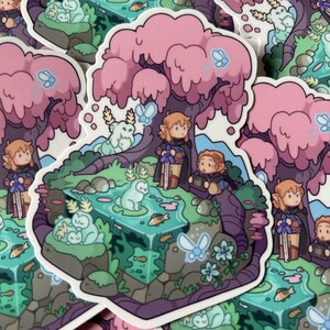 Zelda Satori Mountain Sticker - Etsy