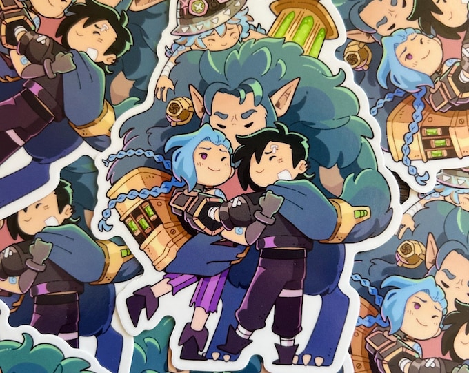 Arcane Family Hug Sticker - Etsy