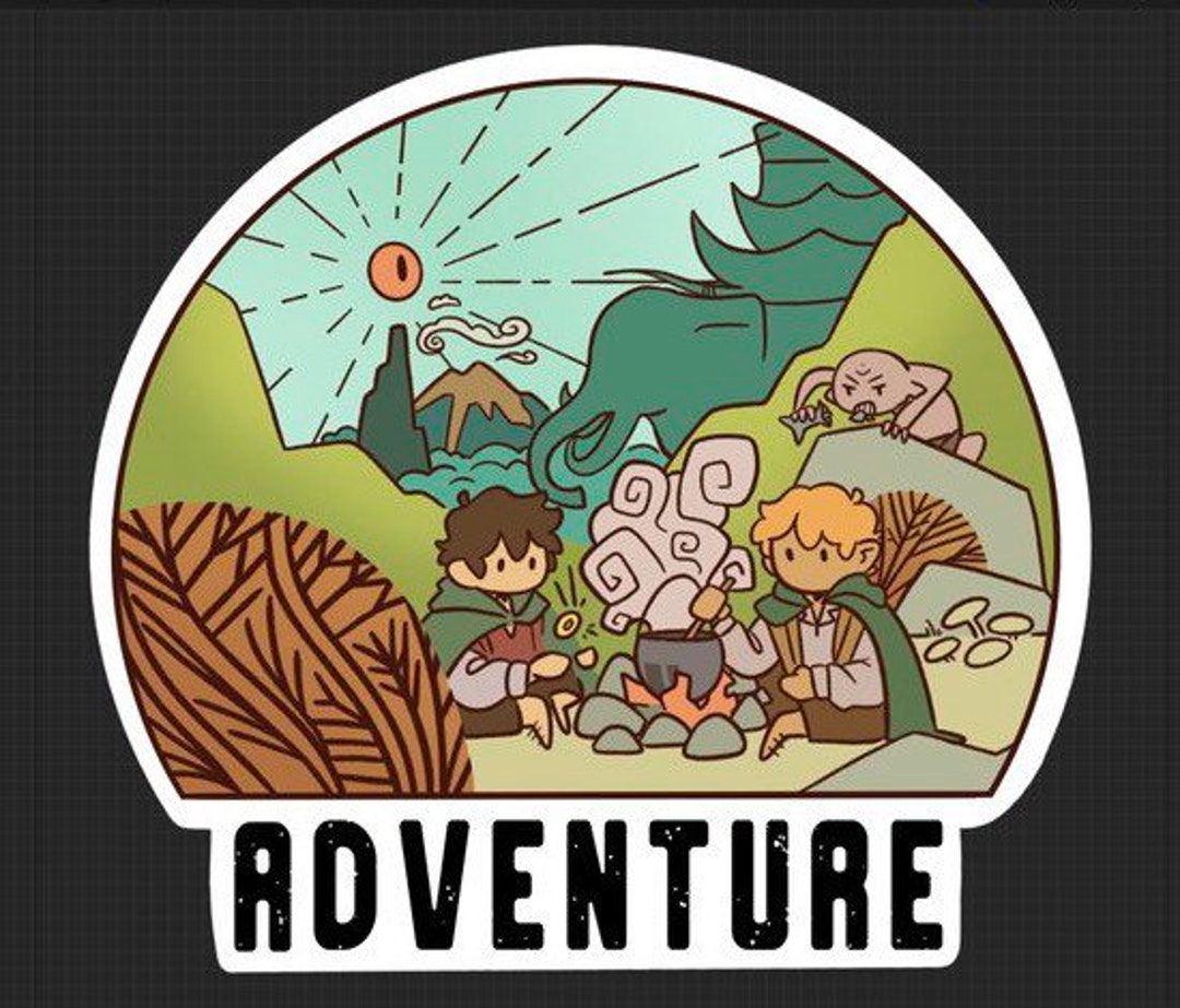 Lord of the Rings Adventure Sticker - Etsy