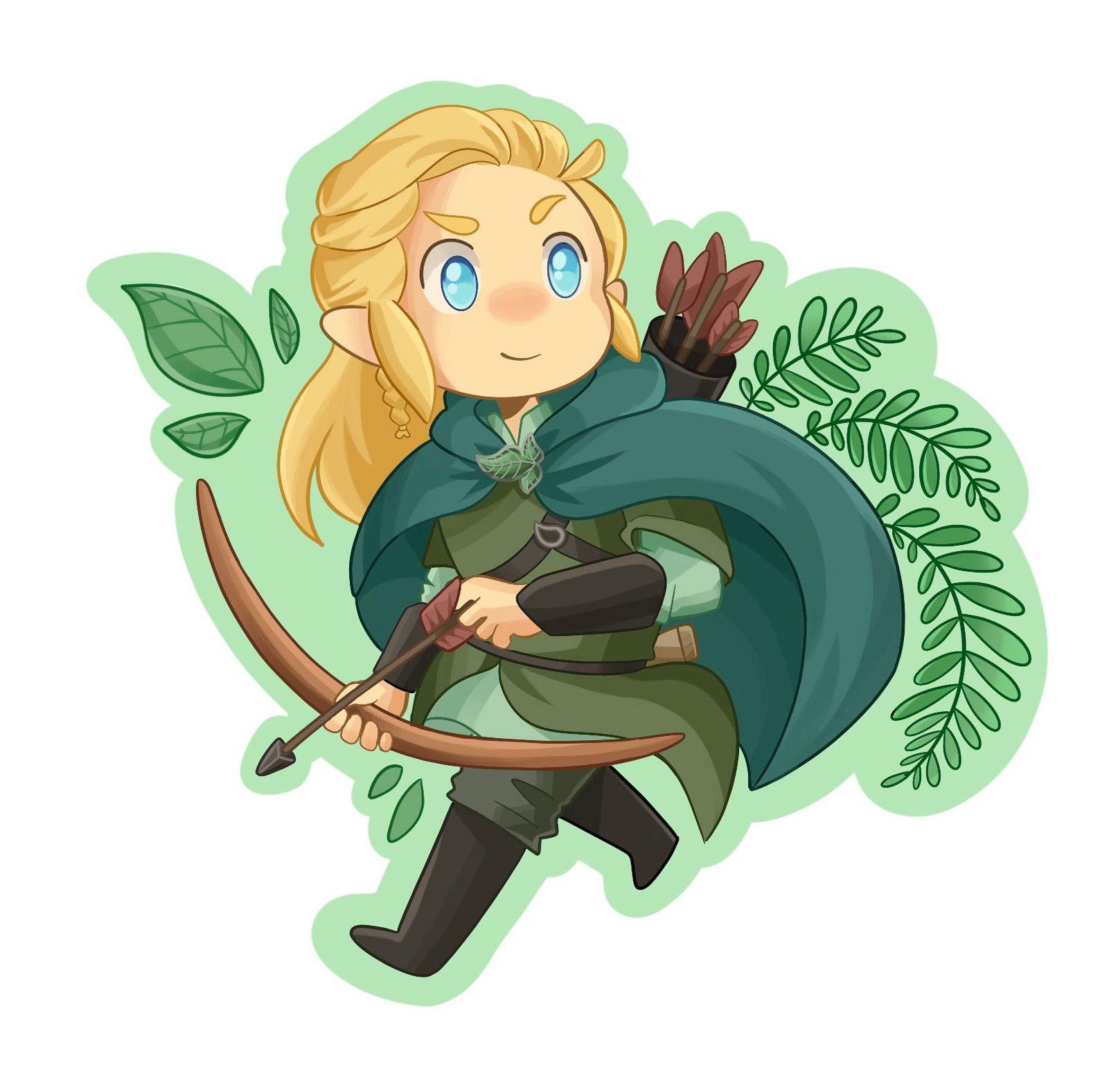 Lotr Legolas Greenleaf Sticker | Etsy