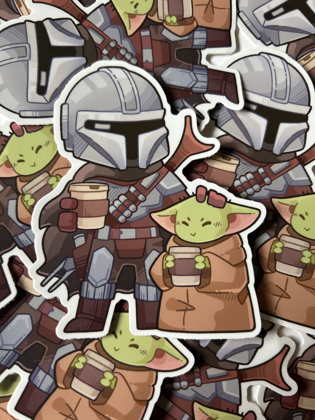 Mando and the Baby Sticker - Etsy