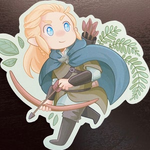 Lotr Legolas Greenleaf Sticker | Etsy