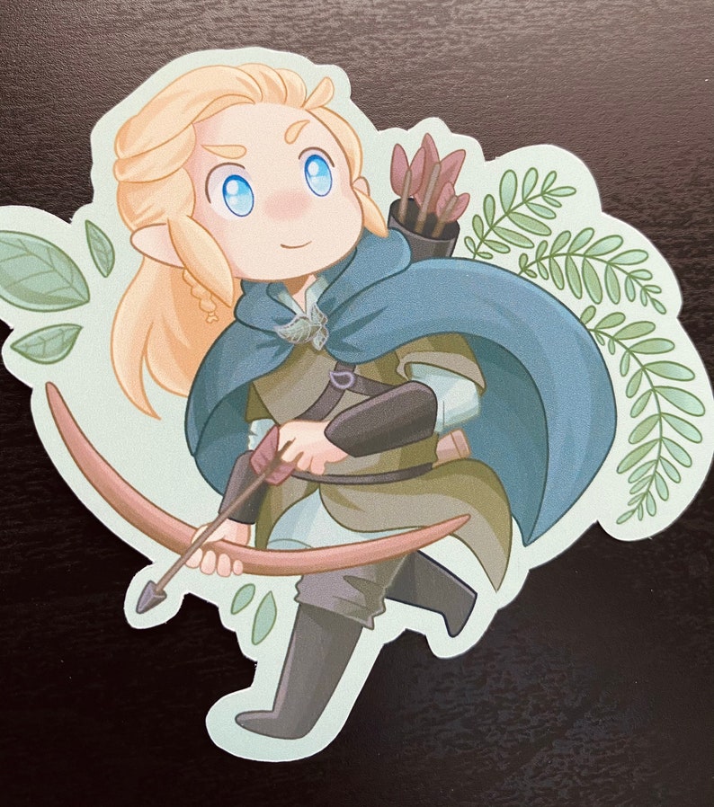 Lotr Legolas Greenleaf Sticker | Etsy