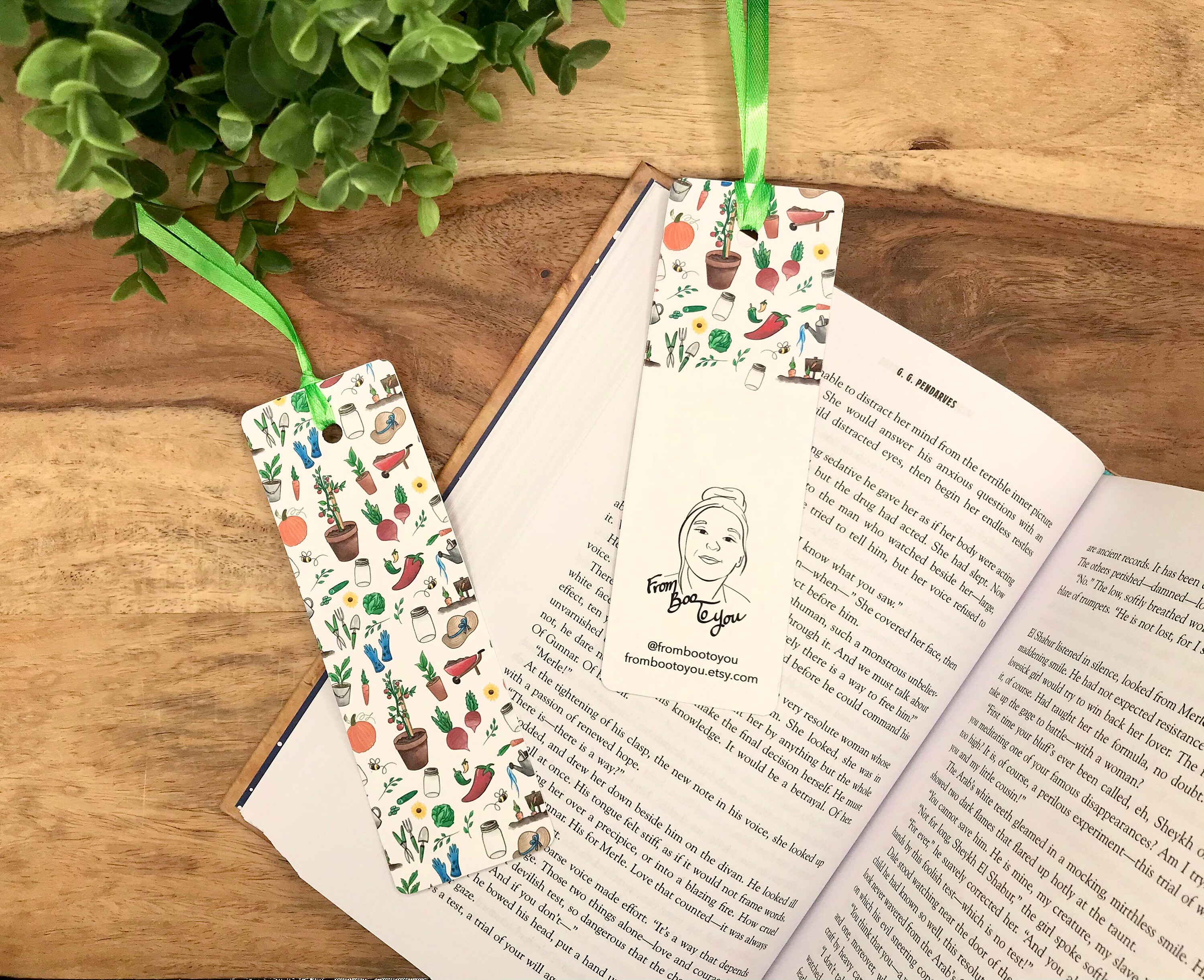 Garden Jardin Bookmark plants Nature Gardening Flowers - Etsy UK