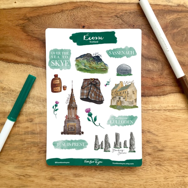Scottish Highlands Stickers - Etsy