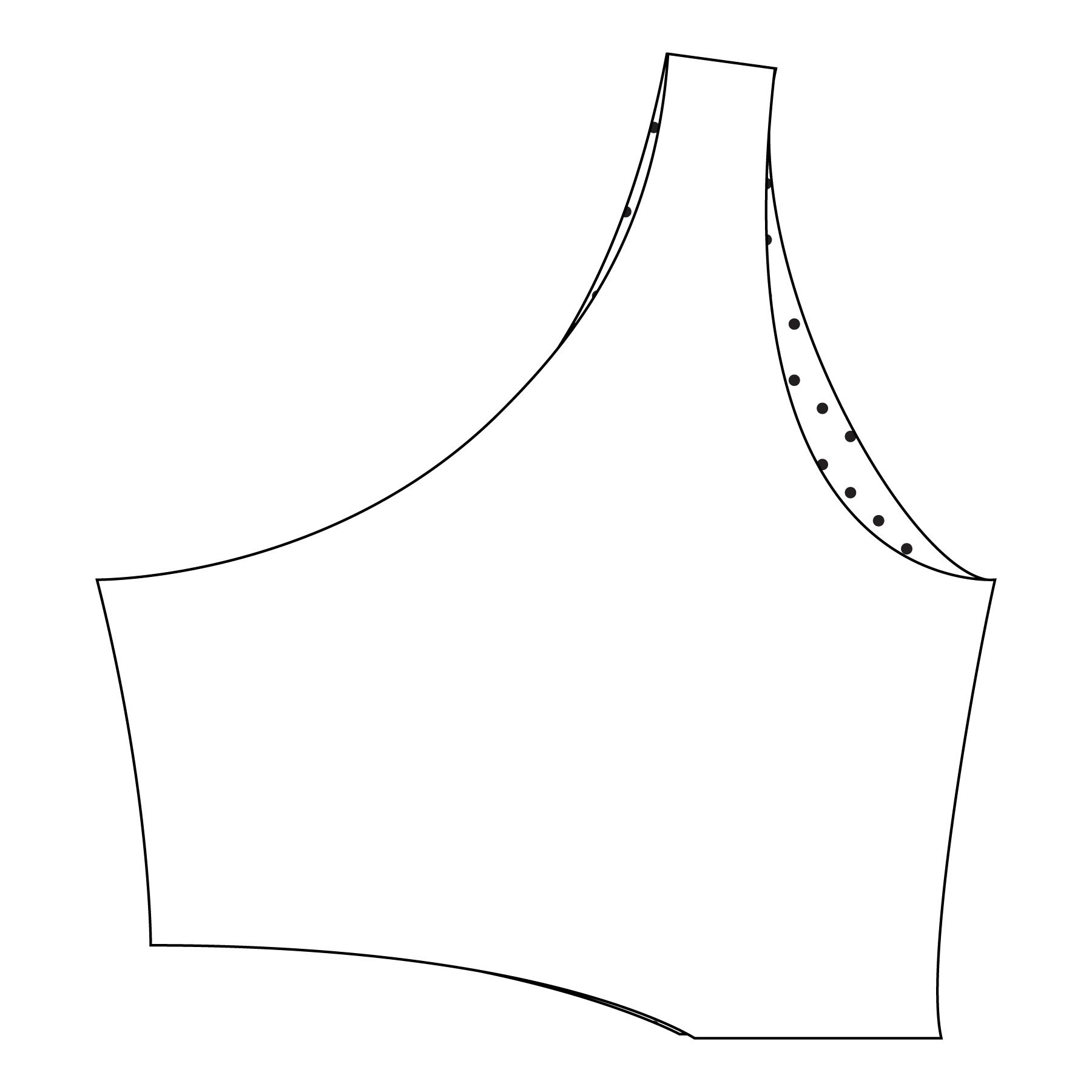 One Shoulder Top PDF Pattern | Etsy