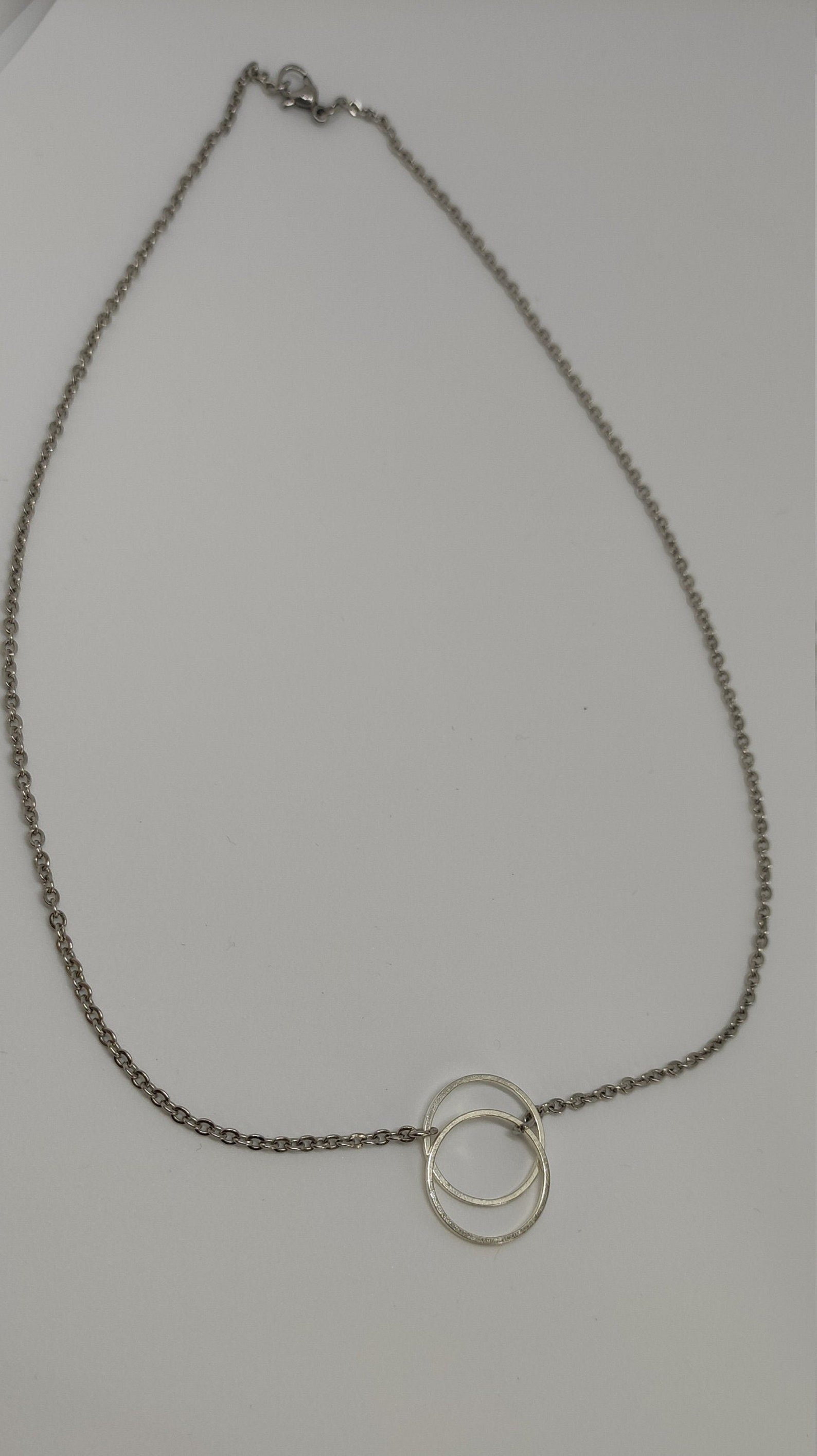 Collier Double Anneaux - Etsy France