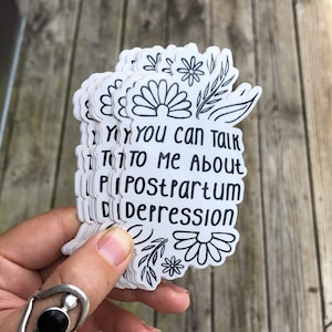 Postpartum Depression Sticker New Mom Mother Doula Natural Birth ...