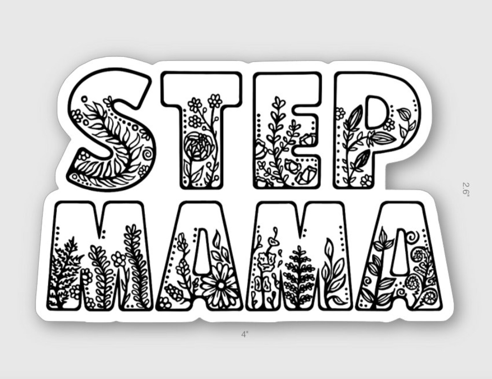Step Mama Floral Sticker Bonus Mom Step Mom Second Mom - Etsy