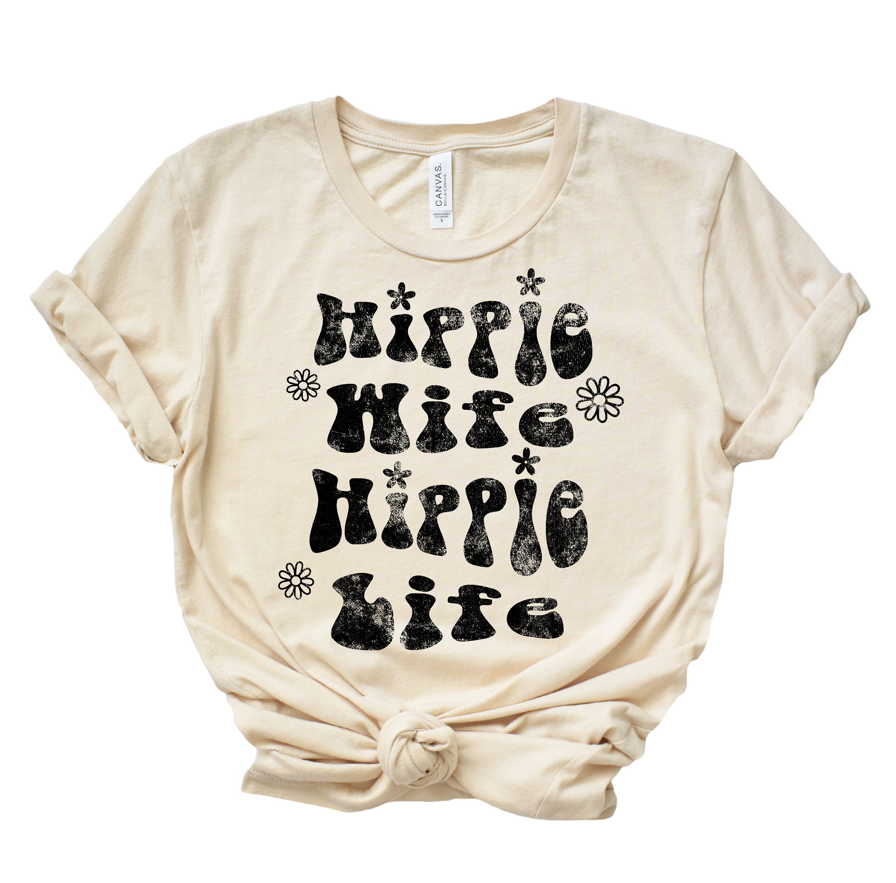 Hippie Wife Hippie Life Shirt (UNISEX SIZING) Bohemian Boho Tee Crunchy ...