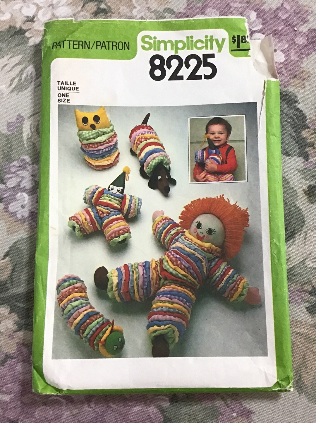 Simplicity Sewing 1977 Pattern No. 8225. 5 Fabric Childrens - Etsy