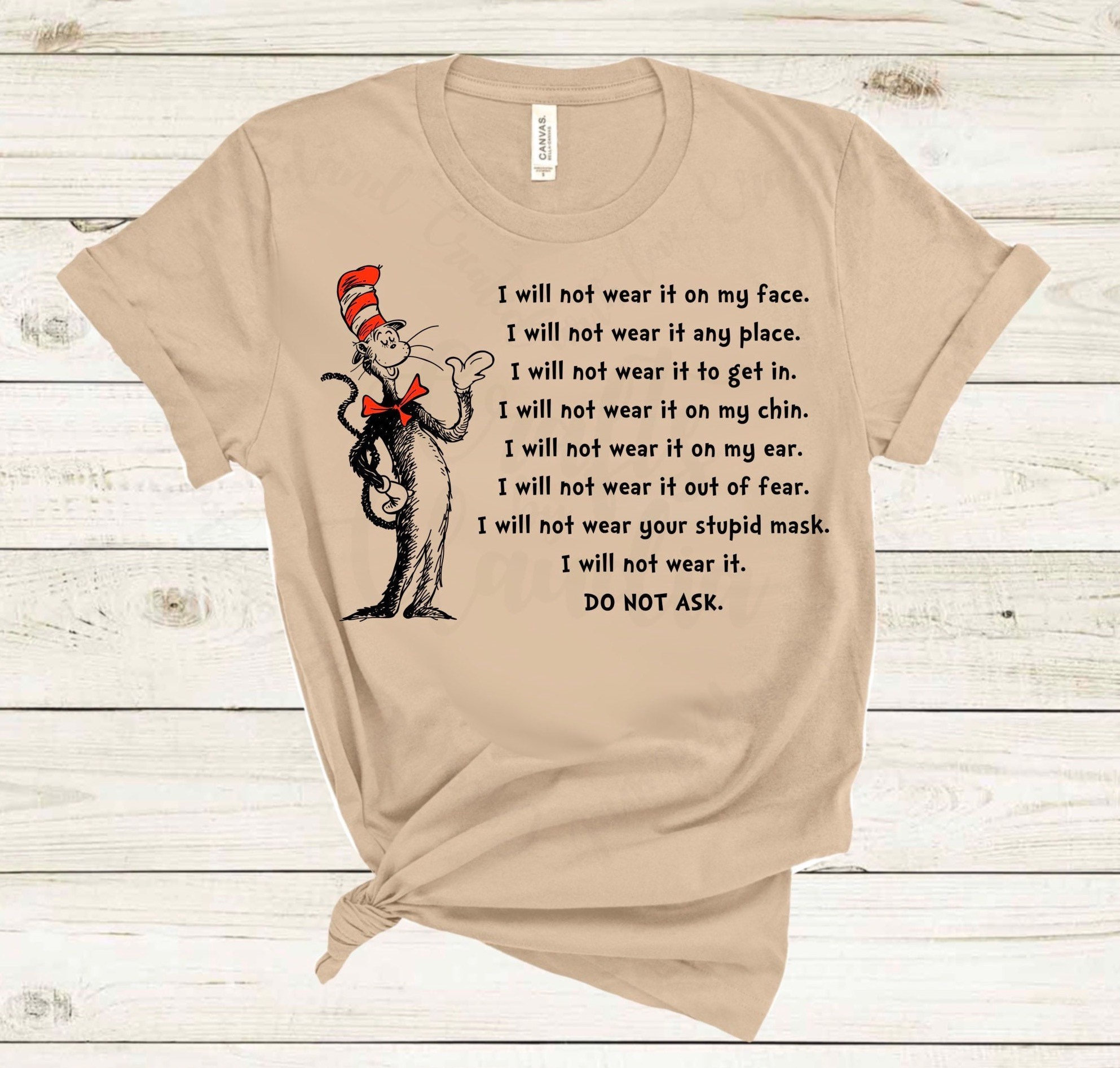 Dr Seuss SVG, Masks Are Useless, I Will Not Wear Your Mask, Png, Dfx ...