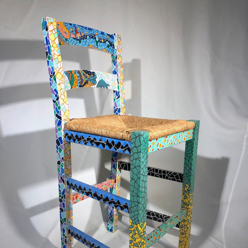 Hand Painted Bar Stools - Etsy
