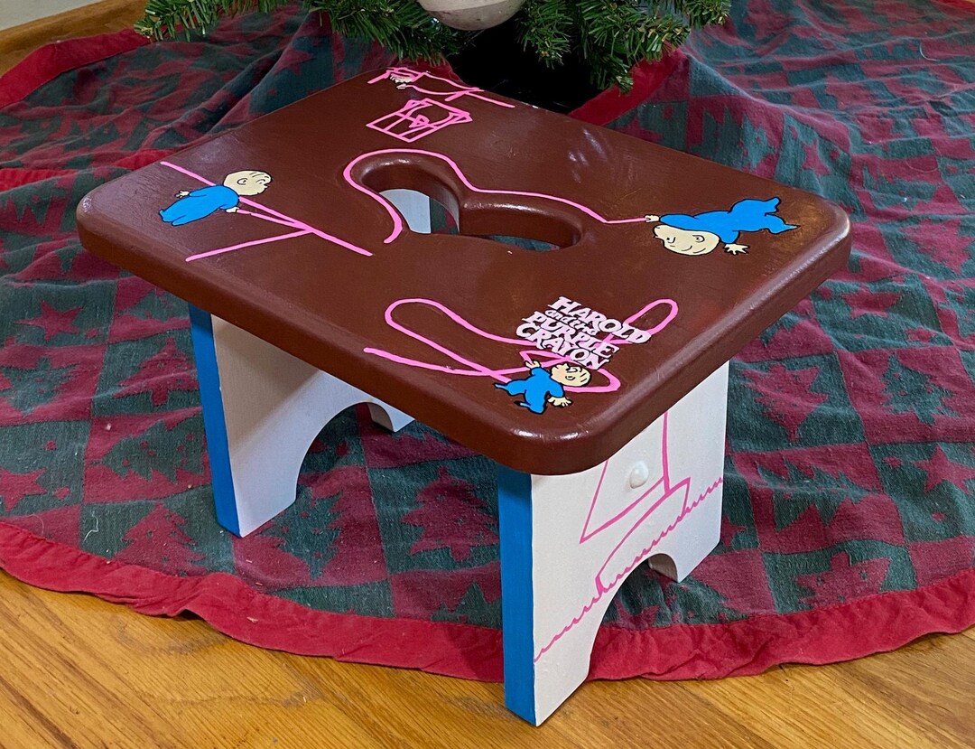 SOLD | Harold and the Purple Crayon Stool by Karen Spiro, Artist/maker ...